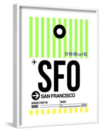 'SFO San Francisco Luggage Tag 3' Prints - NaxArt | AllPosters.com