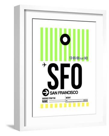 'SFO San Francisco Luggage Tag 3' Prints - NaxArt | AllPosters.com