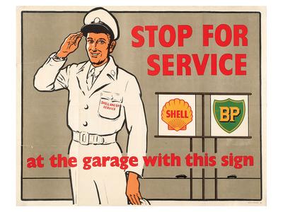 'Shell Stop for Service' Posters | AllPosters.com