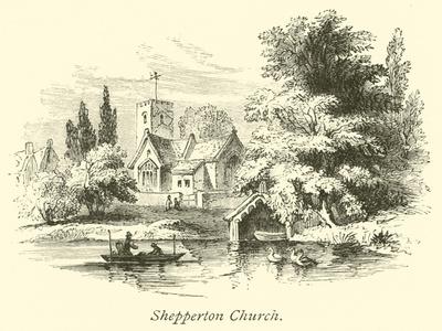 'Shepperton Church' Giclee Print | AllPosters.com