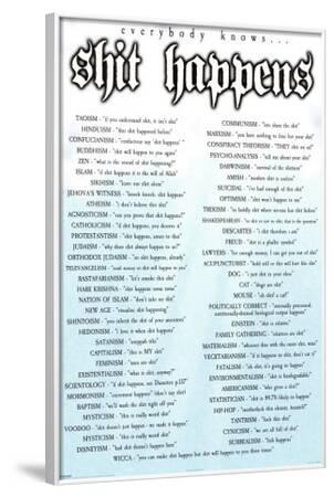 'Shit Happens' Posters | AllPosters.com