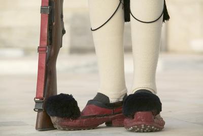 'Shoes of Traditional Greek Evzone Infantry Guard Uniform' Photographic ...
