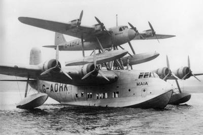 Shorts Seaplane, Dundee to South Africa, 6 October 1938 Giclee Print ...