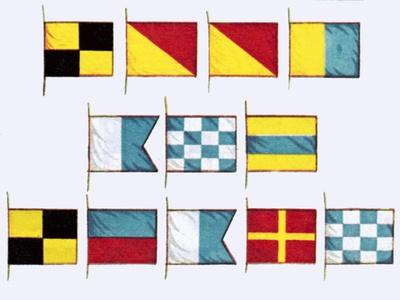 'Signal Flags, Spelling Look and Learn' Giclee Print - Escott ...