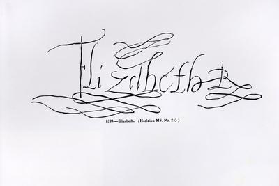 Queen Elizabeth 1 Signature