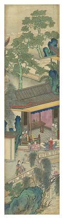 'Silk Scroll VIII' Premium Giclee Print - Oriental School | AllPosters.com