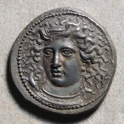 'Silver Tetradrachm Depicting Gorgon, from Syracuse, Ancient Greek ...