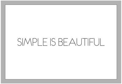 'Simple Is Beautiful' Posters | AllPosters.com