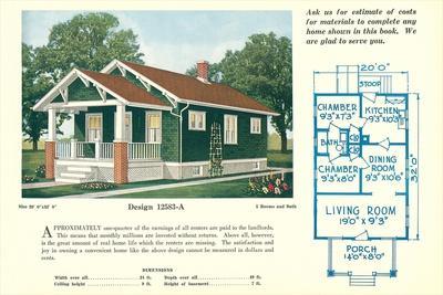 'Single-Family Home, Rendering and Floor Plans' Prints | AllPosters.com
