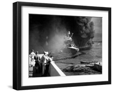 'Sinking Battleship USS California Which Was Attacked During Surprise ...