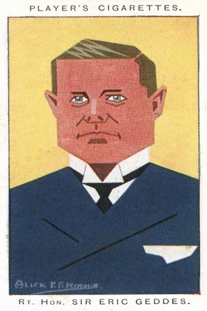 'Sir Eric Campbell-Geddes - British Politician' Posters - Alick P.f ...