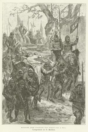 'Sir John Chandos Was Carried Step by Step' Giclee Print | AllPosters.com