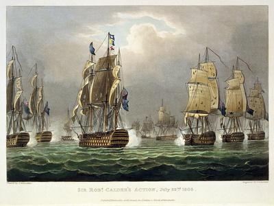 'Sir Robert Calder's Action, July 22nd 1805' Giclee Print - Thomas ...