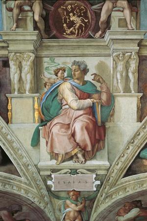 'Sistine Chapel Ceiling, Prophet Isaiah' Prints - Michelangelo ...