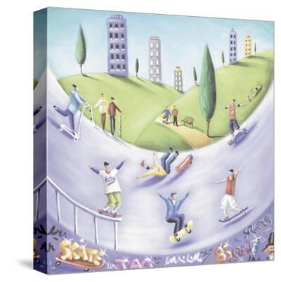 'Skate Park' Stretched Canvas Print - Jo Parry | AllPosters.com