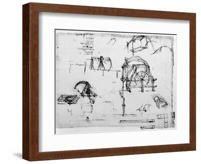'Sketch of a Perpetual Motion Device Designed by Leonardo Da Vinci ...
