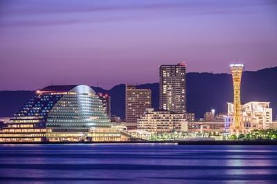 Skyline of Kobe, Japan at Port of Kobe Photo | AllPosters.com