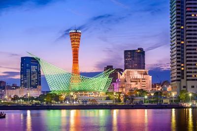 Skyline of Kobe, Japan at the port Photo | AllPosters.com