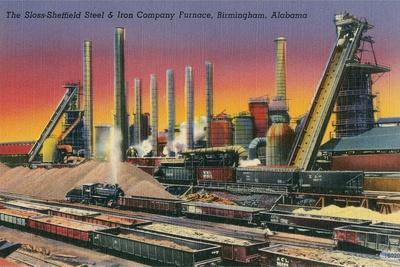 'Sloss-Sheffield Steel Mill, Birmingham, Alabama' Prints | AllPosters.com