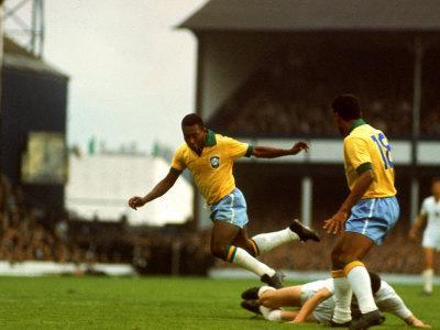 'Soccer Star Pele in Action During World Cup Competition' Premium ...
