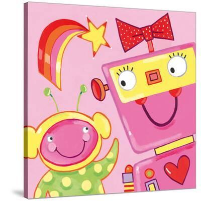 'Space Pals IV' Stretched Canvas Print - Sophie Harding | AllPosters.com