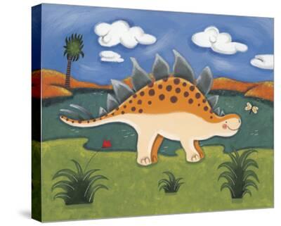 'Steggy the Stegosaurus' Stretched Canvas Print - Sophie Harding ...