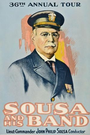 'SOUSA AND HIS BAND, John Philip Sousa, 1901.' Art | AllPosters.com