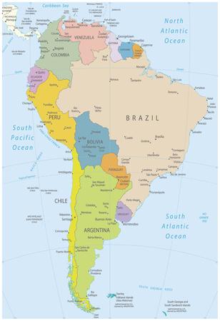 'South America-Highly Detailed Map' Posters - ekler | AllPosters.com
