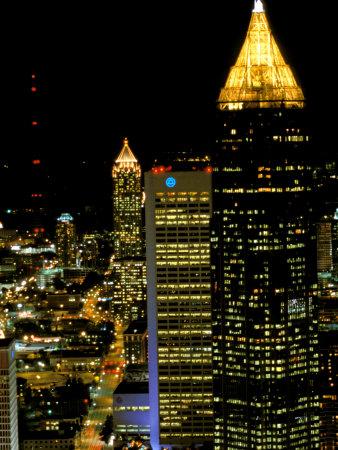 'Southern Bell Building at Night, Atlanta, Georgia, USA' Photographic ...