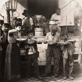 'Spaghetti Vendor, C1908' Photographic Print | AllPosters.com