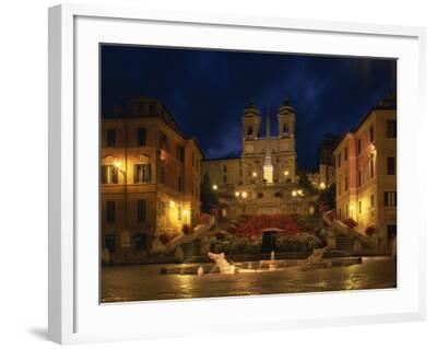 'Spanish Steps Illuminated at Night in the City of Rome, Lazio, Italy ...
