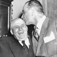 'Speaker Sam Rayburn Gets a Kiss on the Head from Senate Majority ...