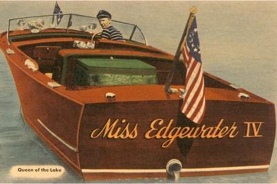 'Speedboat with Skipper' Prints | AllPosters.com