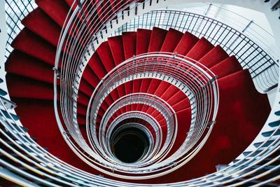 'Spiral Staircase, Nordic Style and Design Hilton Reykjavik Iceland' Photographic Print ...