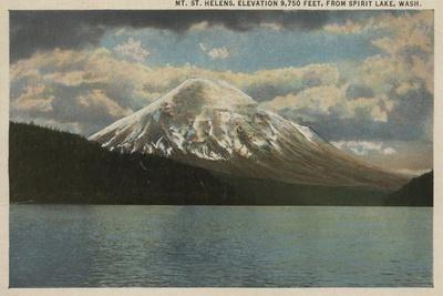 'Spirit Lake, WA - View of Mt. St. Helens' Posters - Lantern Press ...