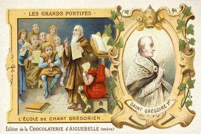'St Gregory the Great, and a School of Gregorian Chant' Giclee Print ...