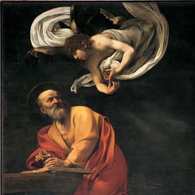 'St. Matthew and the Angel' Art - Caravaggio | AllPosters.com