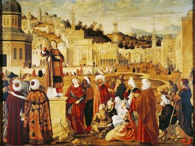 'St. Stephen Preaching' Giclee Print - Vittore Carpaccio | AllPosters.com