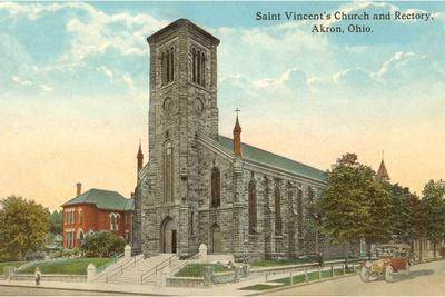 'St. Vincent's Church, Akron, Ohio' Posters | AllPosters.com