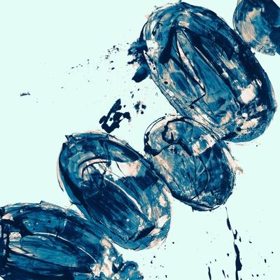 Blue Stacks on Blue Giclee Print - STA Studio | AllPosters.com