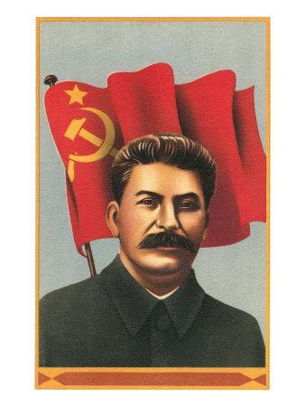 Joseph Stalin And The Soviet Union Flag