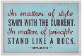 'Stand Like A Rock Thomas Jefferson Quote Art Print Poster' Posters ...