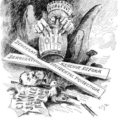 'Standard Oil Monopoly Dragon Crushing Democratic Civil Service Reform ...