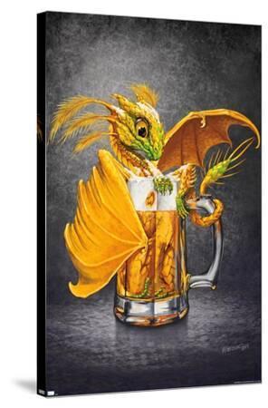 'Stanley Morrison - Beer Dragon' Stretched Canvas Print | AllPosters.com