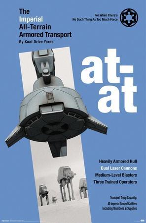 Star Wars: Moving At Lightspeed - AT-AT | AllPosters.com