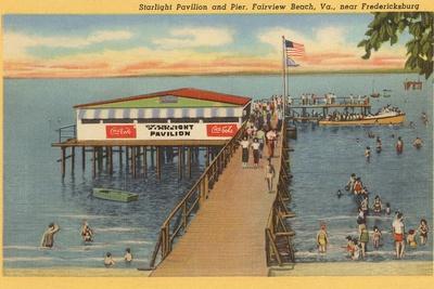 'Starlight Pavilion and Pier, Fairview Beach, Virginia' Prints ...