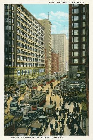 'State and Madison, Chicago, Illiniois' Posters | AllPosters.com