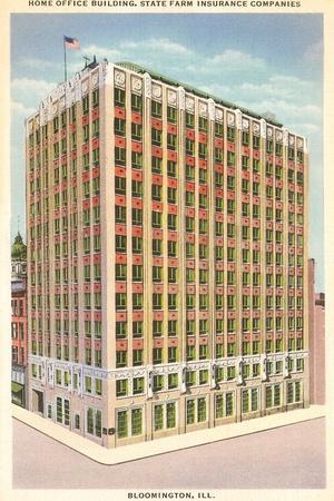 'State Farm Insurance Building, Bloomington, Illinois' Poster ...