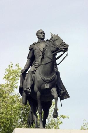 'Statue of Simon Bolivar (1783-1830), Nicknamed the Liberator, Figure ...