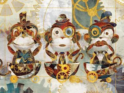 'Steampunk Monkeys' Posters - Eric Yang | AllPosters.com